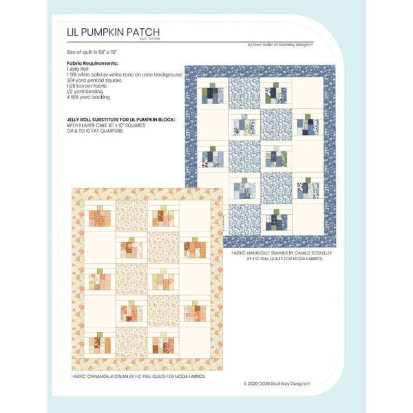 Lil Pumpkin Quilt PDF Pattern - Doohikey Designs® LLC